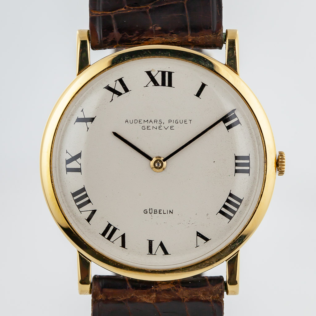 Audemars Piguet Classic, 18K Yellow Gold, White Roman Dial, Leather ...